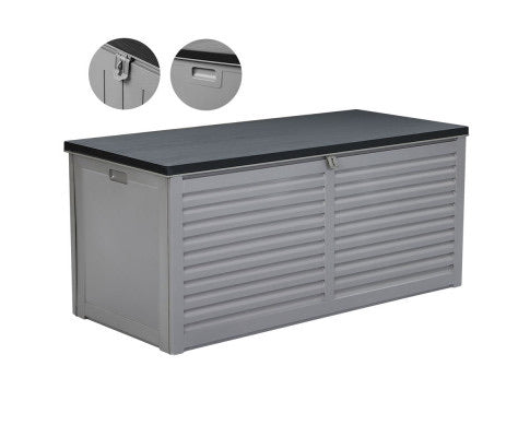 Zinc Storage Box Bench Seat Garden Sheds Chest 490L – Dear Furniture
